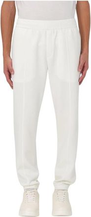 Emporio Armani Homme, Pantalons, Blanc, Taille: L Pantalon Classique Coupe D&eacute;contract&eacute;e avec Poches