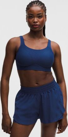 lululemon Soutien-gorge Run Times Maintien maximal, bonnets B &agrave; G pour Femmes - Bleu - Taille 36DDD
