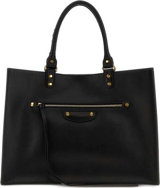 Balenciaga Large Le City Sleek Leather Tote Bag