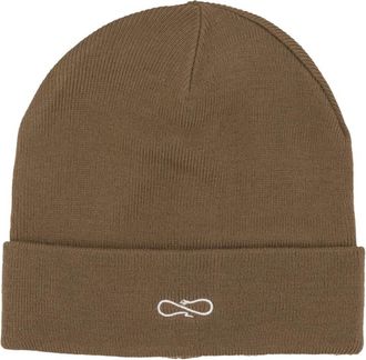 PROPAGANDA Braune Logo Beanie M&uuml;tze - - Accessories - Herren - Braun - ONE SIZE