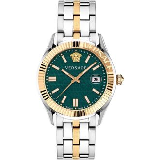 Versace Greca Time Uhr - - Accessories - Damen - Gr&uuml;n - ONE SIZE