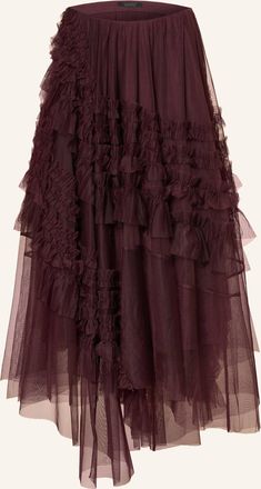 AllSaints Allsaints T&uuml;llrock Jen Mit R&uuml;schen rot