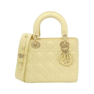 Dior Pre-owned Cuir sacs-dior - Femme - Pre-owned - Jaune - Taille: ONE Size