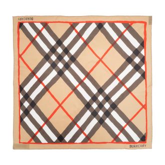 Burberry Seidenschal mit Watercolour Check - - Accessories - unisex - Beige - ONE SIZE