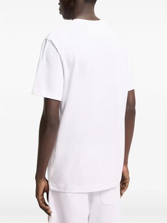 Moncler Logo-Print Cotton T-Shirt - White