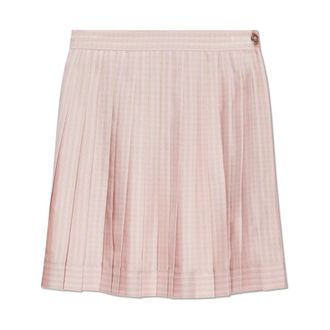 Versace Gefalteter Seidenrock - - Skirts - Damen - Rosa - M