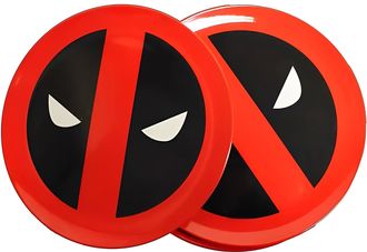 Star Wars Funko DP03894 Star Wars Deadpool Round Icons Plate Set, Melamine, Multi-Colour, 21 x 21 x 2 cm