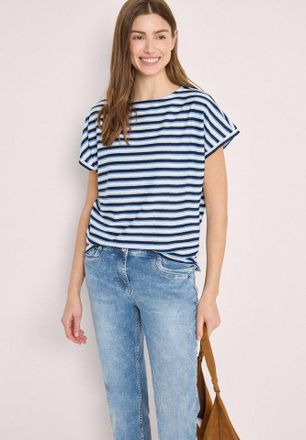 Cecil 3/4-Arm-Shirt mit U-Boot-Ausschnitt