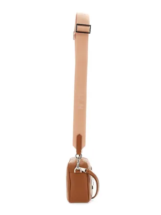 N&deg;21 Womens Logo Plaque Bag Buff Leather Shoulder