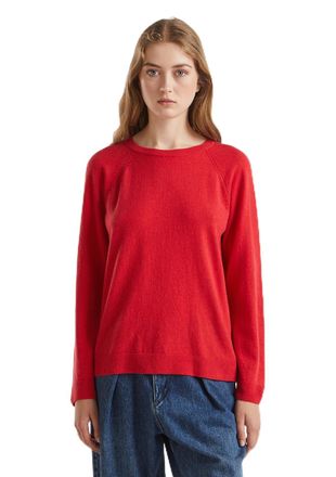 Benetton Damen Maglia M/L 1035d1p17 Pullover, rot, XL