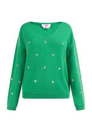 Mymo Strickpullover Damen gr&uuml;n