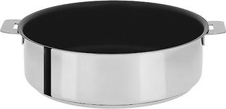 Cristel S24QE- Sauteuse INOX 24cm sans poign&eacute;e Amovible - Anti-adh&eacute;rent Exceliss+ Collection Mutine