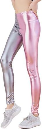 Generic Legging en cuir synth&eacute;tique mat pour femme - Legging de sport tendance sexy en cuir - Collants pour femme - Pour le yoga, le fitness, lext&eacute;rieur, les 