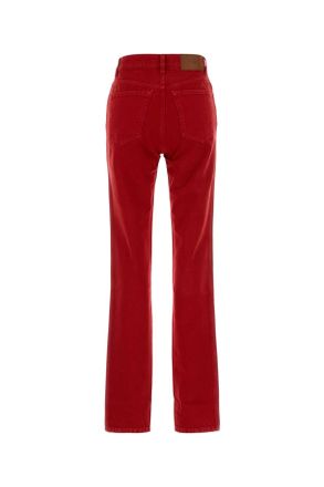 Chlo&eacute; Cotton Trousers - Red
