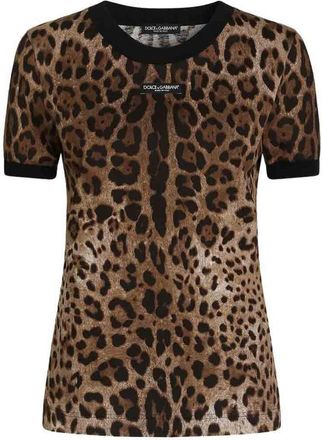 Dolce & Gabbana Rundhalspullover - Braun
