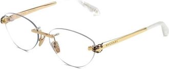 Bulgari Femme, Accessoires, Jaune, Taille: 56 MM Serpenti Forever Eyeglasses