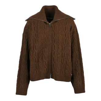 Karl Lagerfeld Halbrei&szlig;verschluss-Pullover - - Knitwear - Damen - Braun - XS