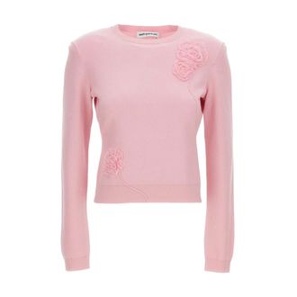 Self Portrait Femme, Pulls, Rose, Taille: 42 FR Pulls &agrave; col rond
