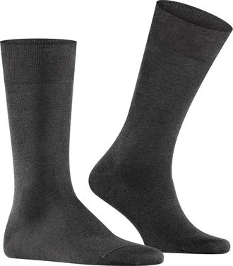 Falke Herren Socken grau Baumwolle & Mix unifarben
