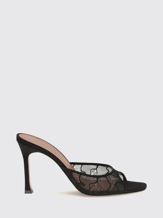 Amina Muaddi Sandalen Mit Absatz Damen Farbe Schwarz