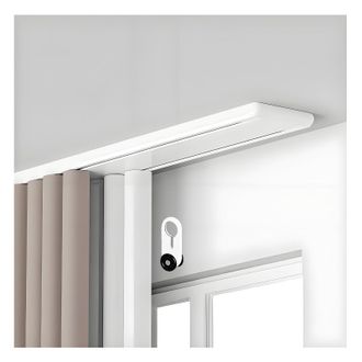 Generic 1-5M 2-L&auml;ufige Gardinenschiene Vorhangschiene, Gl&auml;nzend Gardinenschiene f&uuml;r Schiebevorhang, Aluminium Decken-Vorhangschiene f&uuml;r Duschvorhang Schrank, 