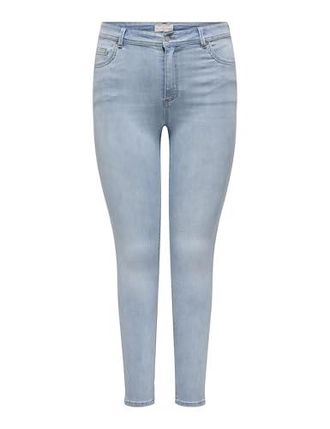 Only Carmakoma Carsally Mid Skinny DNM Bj639 Noos, Bleu Jeans Clair, 48W / 32L Femmes