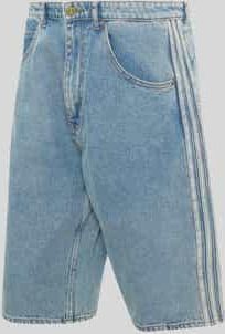 adidas Originals Regular Fit Jeansshorts aus reiner Baumwolle