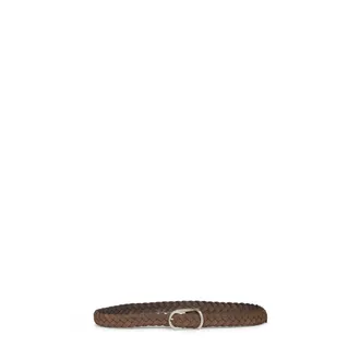 Brunello Cucinelli Homme, Accessoires, Brun, Taille: 105 CM Ceinture en daim tress&eacute;