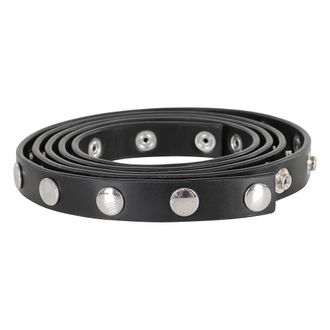 The Attico Schwarzer G&uuml;rtel mit Nieten und Druckknopfverschluss - - Accessories - Damen - Schwarzk - M