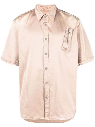 Diesel chemise boutonn&eacute;e &agrave; manches courtes - Tons neutres