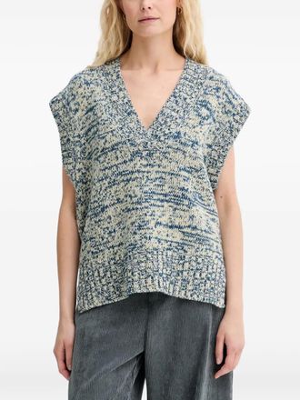 Munthe Arazza V-neck vest - Blau