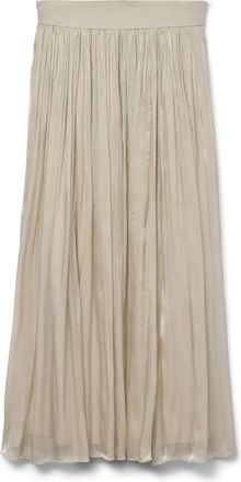 Vero Moda Female Plissierter Rock VMVIPS Mittlere Taille Langer Rock