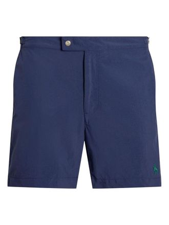 Polo Ralph Lauren short de bain &agrave; taille mi-haute - Bleu