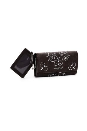 Desigual Geldbörse Poker Face Mone Mariona Long Wallet Chocolate Dunkelbraun