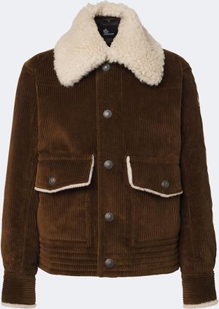 Moncler Blouson aus Cord mit Shearling