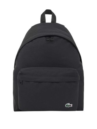 Lacoste Logo-Rucksack, Schwarz