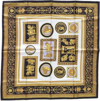 Versace Femme, Accessoires, Multicolore, Taille: ONE Size Foulard Stola Pashmina Seta