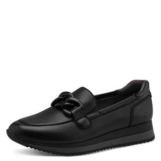 Jana Damen Slip On Sneaker zum Schlupfen Vegan, Schwarz (Schwarz), 39 EU