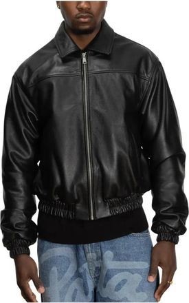 Patta Homme, Vestes, Noir, Taille: M Blouson Aviateur en Cuir