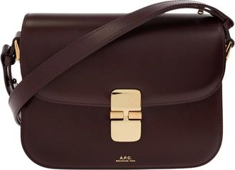 A.P.C. A.p.c. - Sac port&eacute; &eacute;paule Grace Petit - Femme - Sacs - Rouge - Taille: ONE Size
