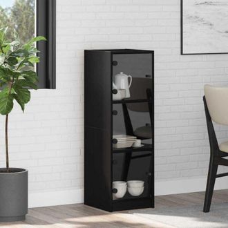 vidaXL vidaXL Haut Armoire Ch&ecirc;ne noir 35 x 37 x 109 cm Bois ding&eacute;nierie