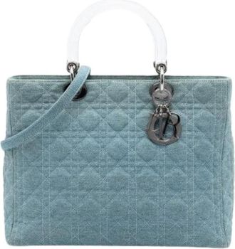 Dior Sac Lady Pre-owned - Femme - Pre-owned - Bleu - Taille: ONE Size