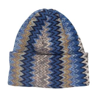 Missoni Bonnet en Laine Zigzag - Femme - Accessoires - Multicolore - Taille: ONE Size