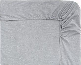 Origin Store Spannbettlaken, feine Streifen, aus Polyester, 160 x 200 cm, Welle