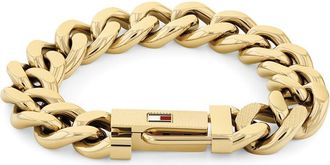 Tommy Hilfiger Jewelry Gliederarmband für Herren in Gelbgold mit der Ikonischen Flagge - 2790638