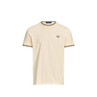 Fred Perry T-shirt uni &agrave; col rond en coton
