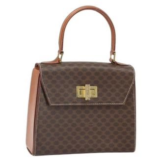 Celine Sac &agrave; main Vintage en cuir PVC Pre-owned - Femme - Pre-owned - Brun - Taille: ONE Size