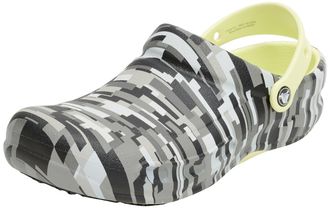 Crocs Unisex Erwachsene Bistro Work Graphic Clog Clog, Black/Lime, 38/39 EU