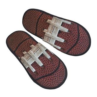 Generic Lacets De Football Am&eacute;ricain Femme Homme Chaussures De Maison L&eacute;g&egrave;res Slippers Confortable Chaussons Pour Maison Ext&eacute;rieur Hiver M