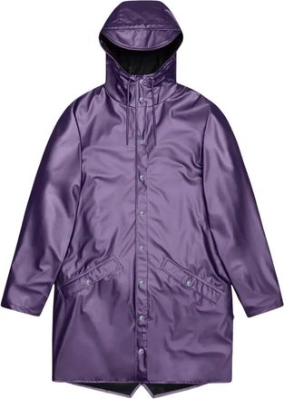 Rains Femme, Vestes, Violet, Taille: 36 FR Long W3 Rain Jacket